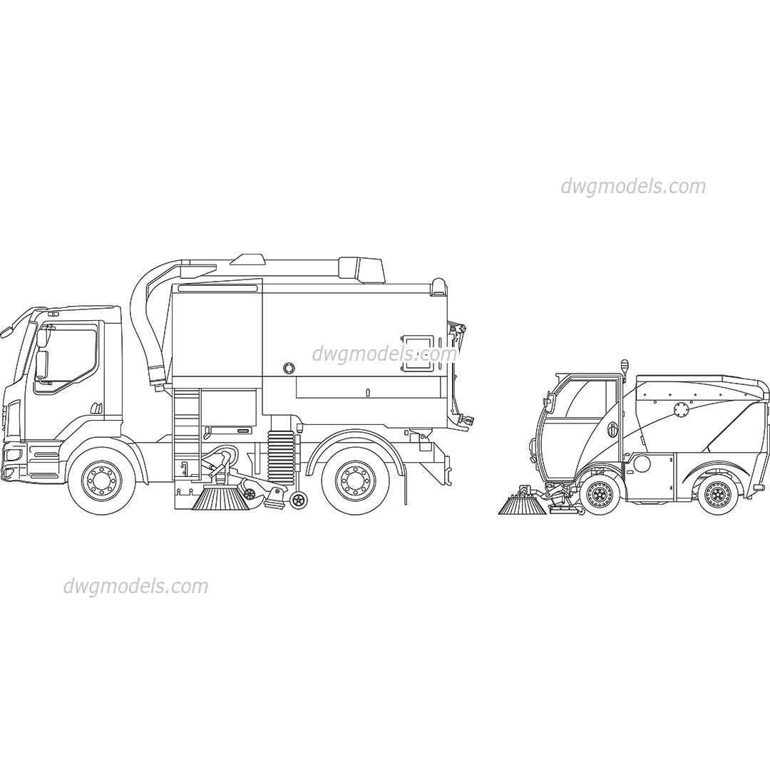 Street Sweepers - drawing for 3D modeling