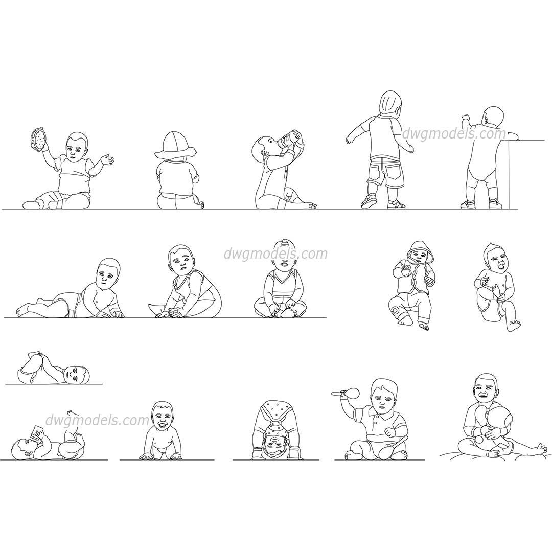 Baby - DWG File (AutoCAD)