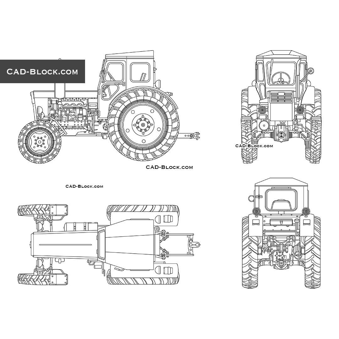 Tractor - Vector drawings