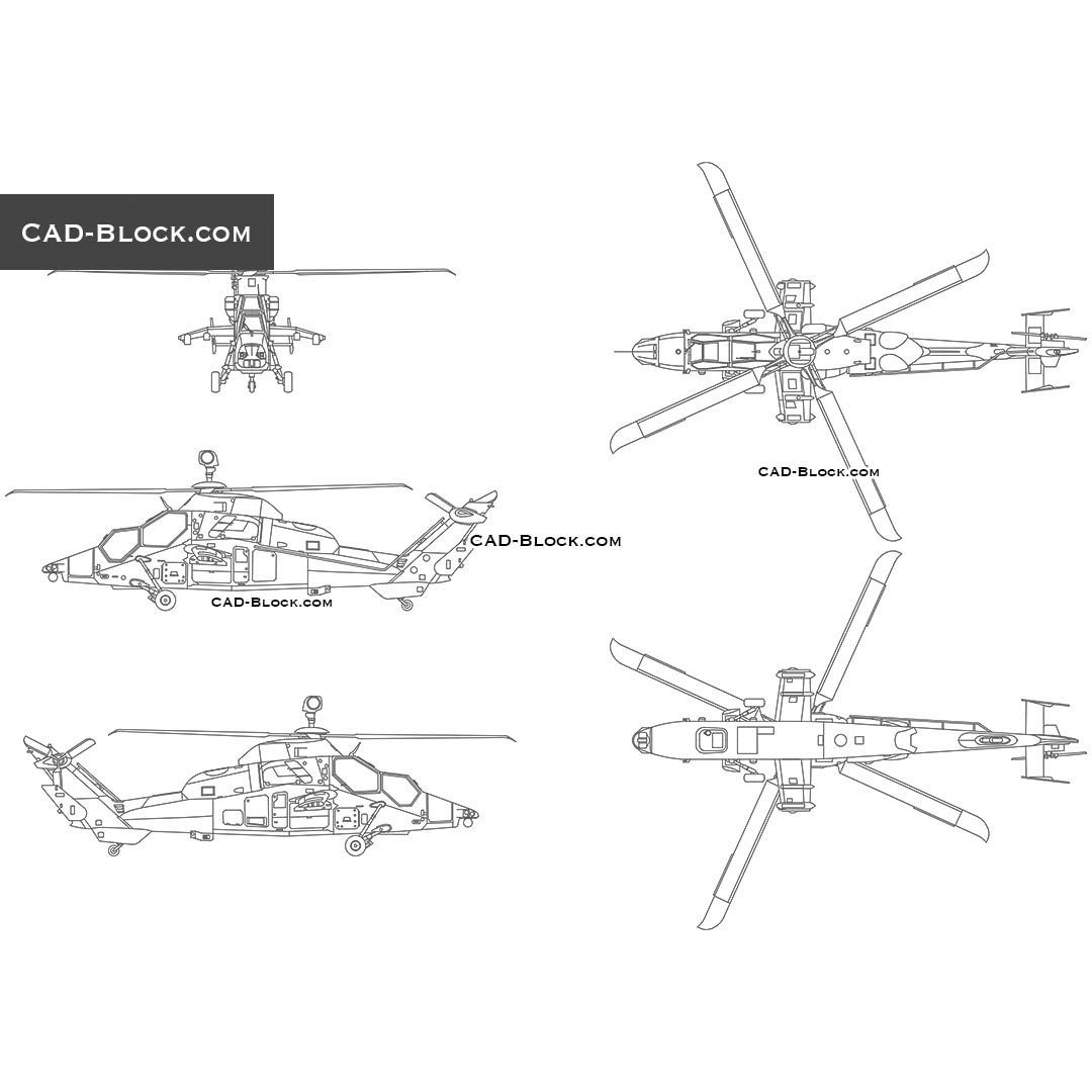 Eurocopter Tiger - Vector drawings