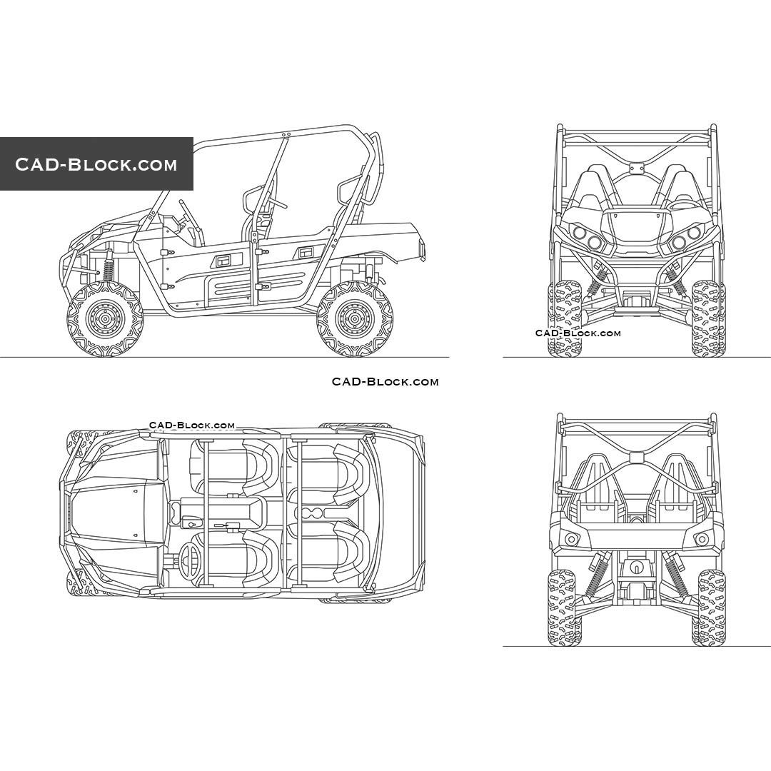 Kawasaki Teryx 4 - Vector drawings