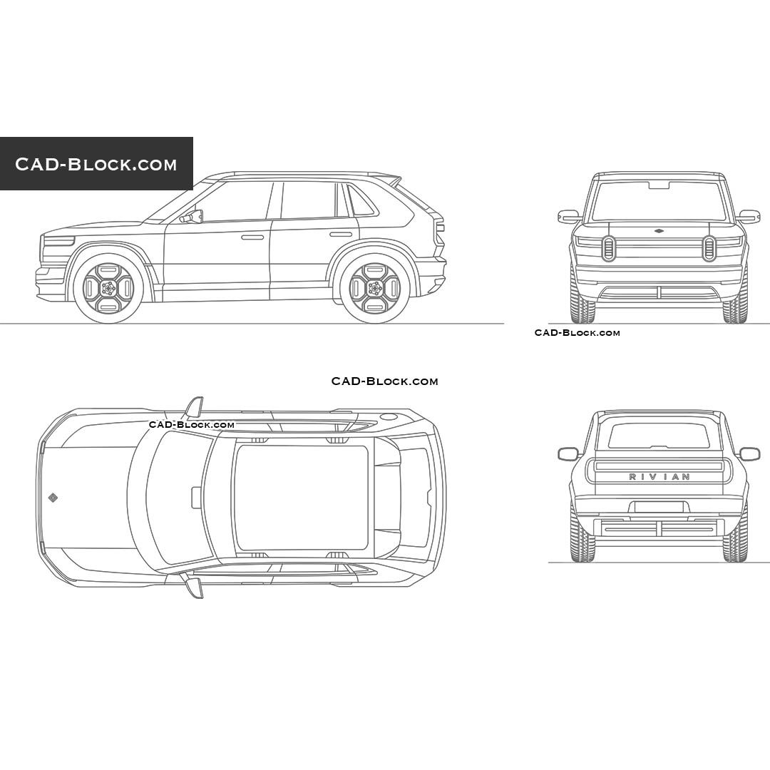Rivian R3 - Vector drawing