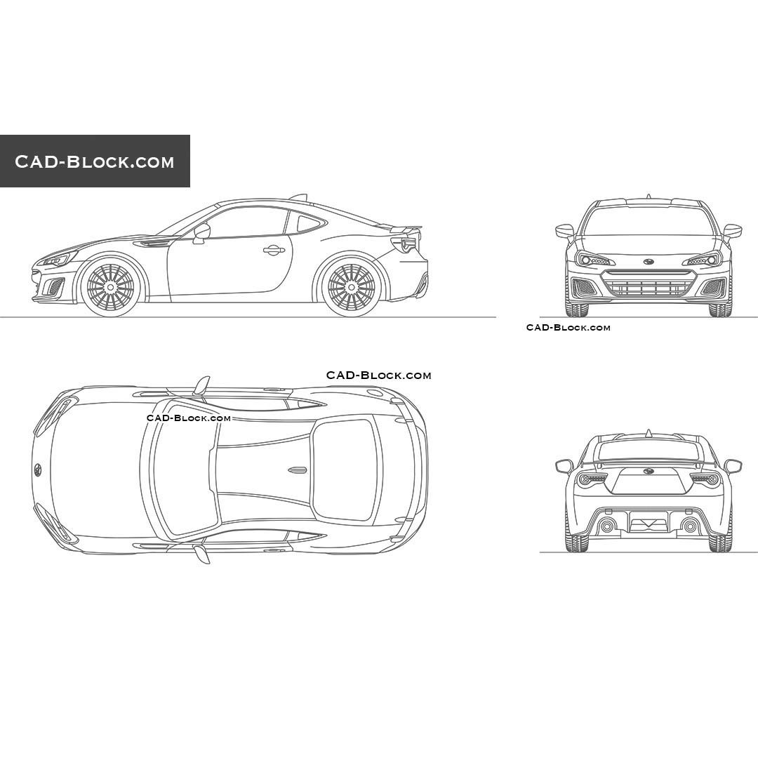 Subaru BRZ - Vector car drawings