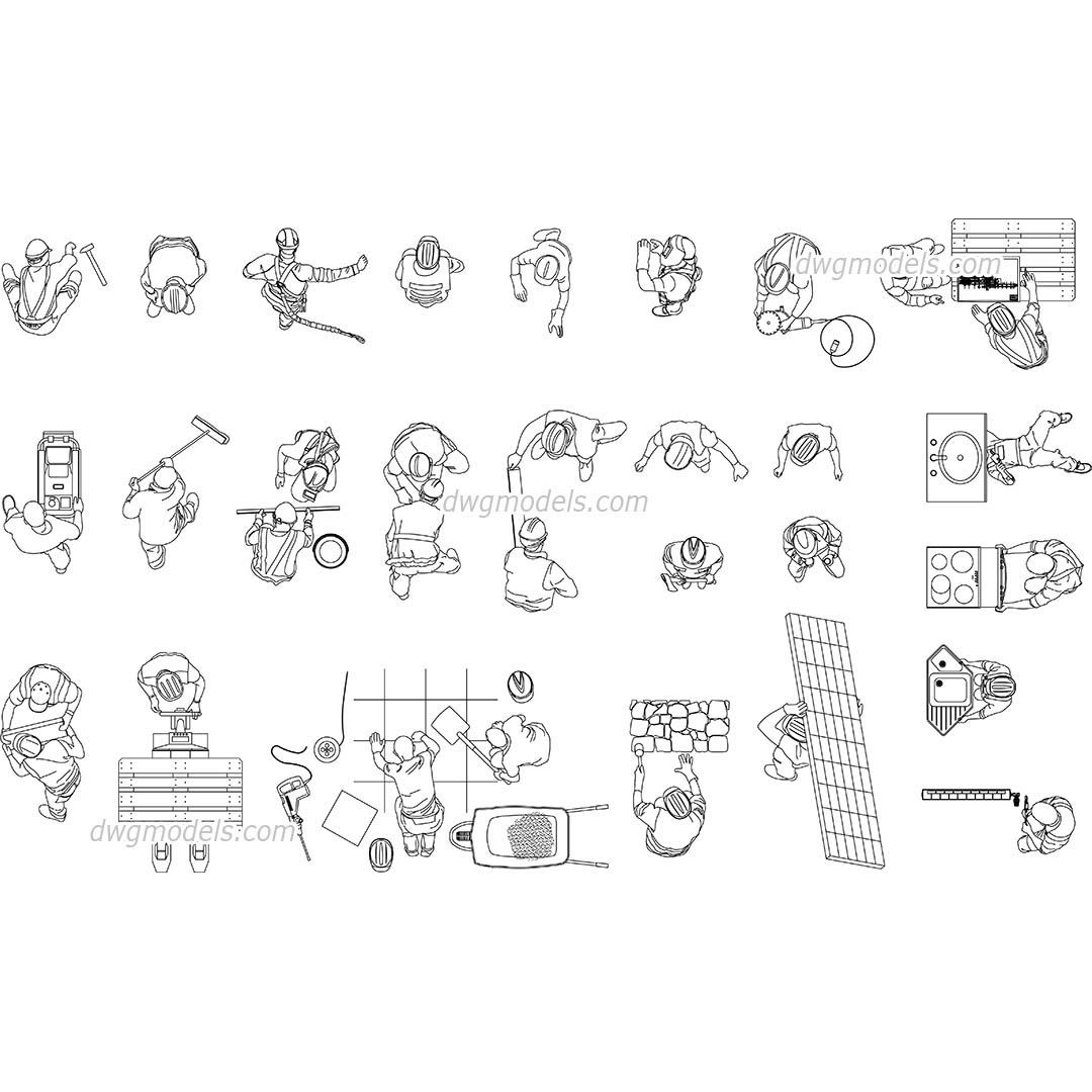Builders in Plan - DWG File (AutoCAD)