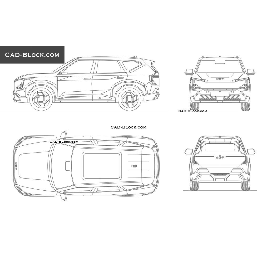 Kia EV5 - Vector drawings