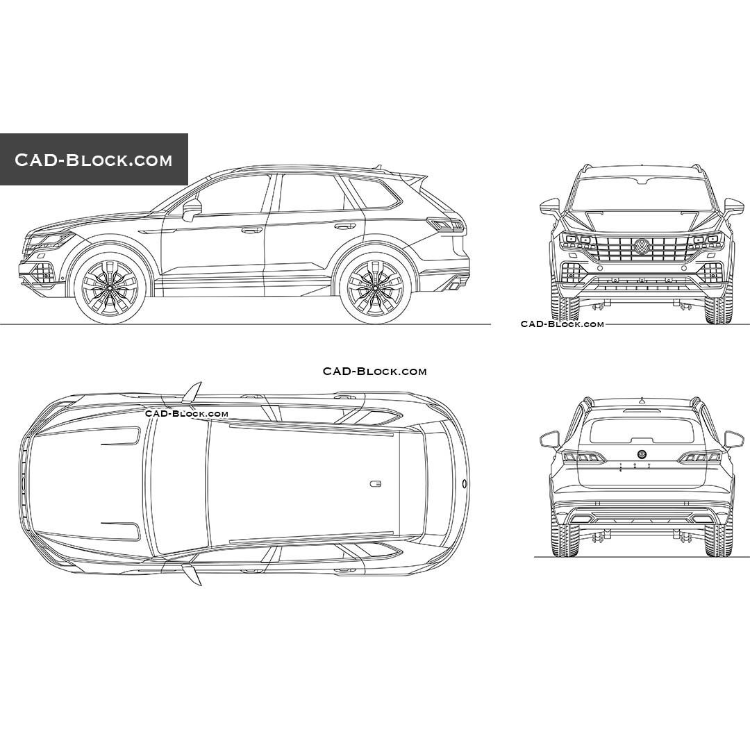 Volkswagen Touareg - Vector car drawings