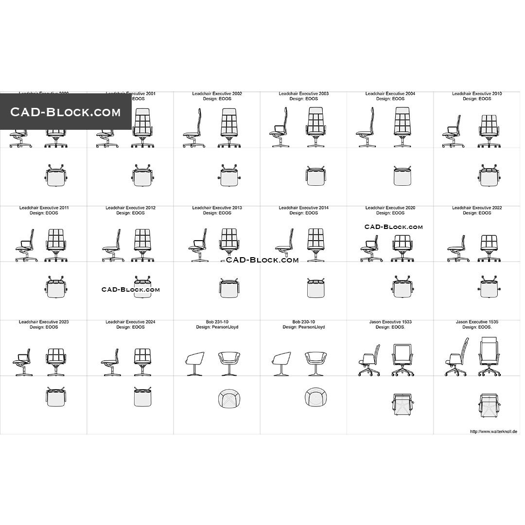 Autocad Furniture Blocks Chairs Autocad Drawing Office Chair With