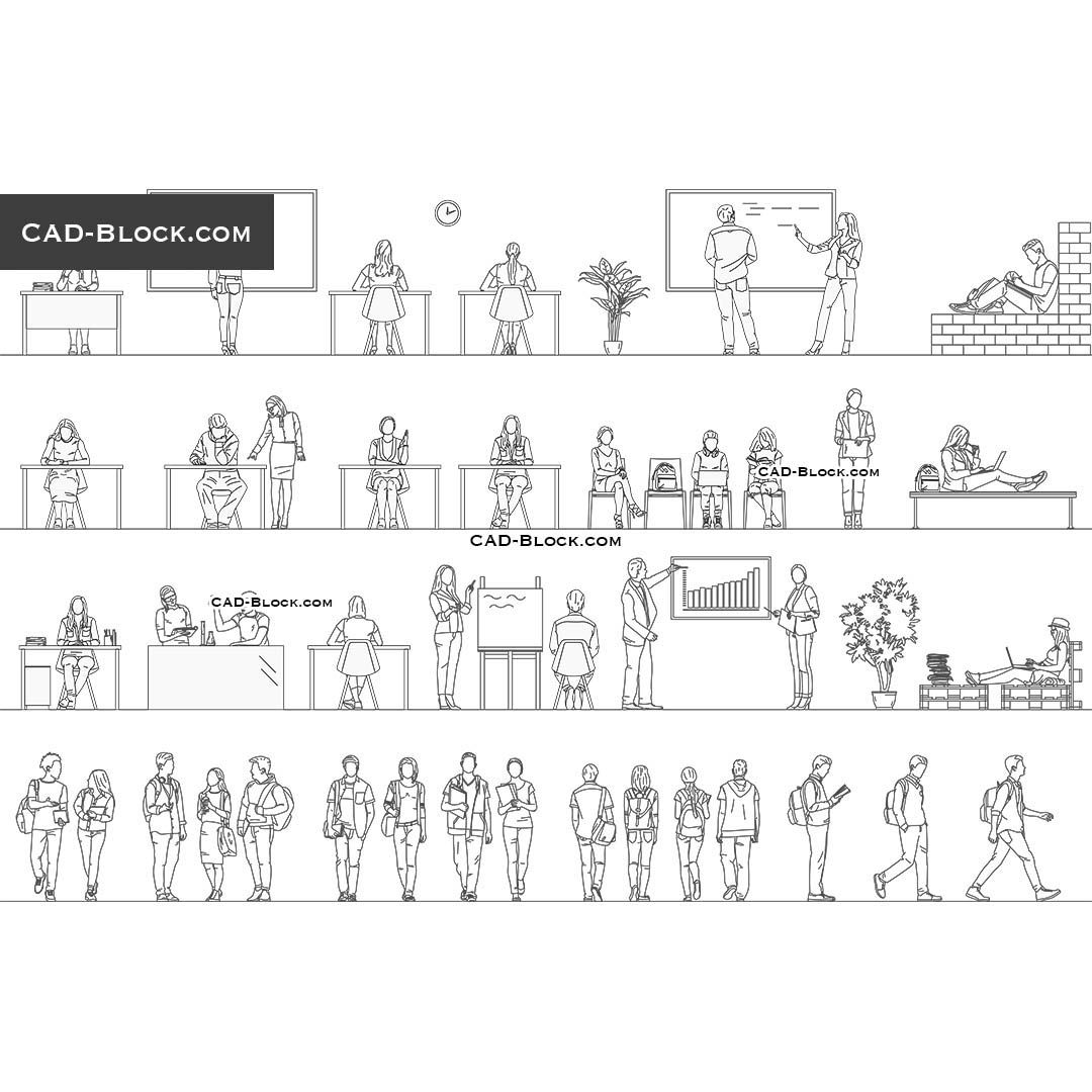 Students - CAD Blocks, AutoCAD, DWG