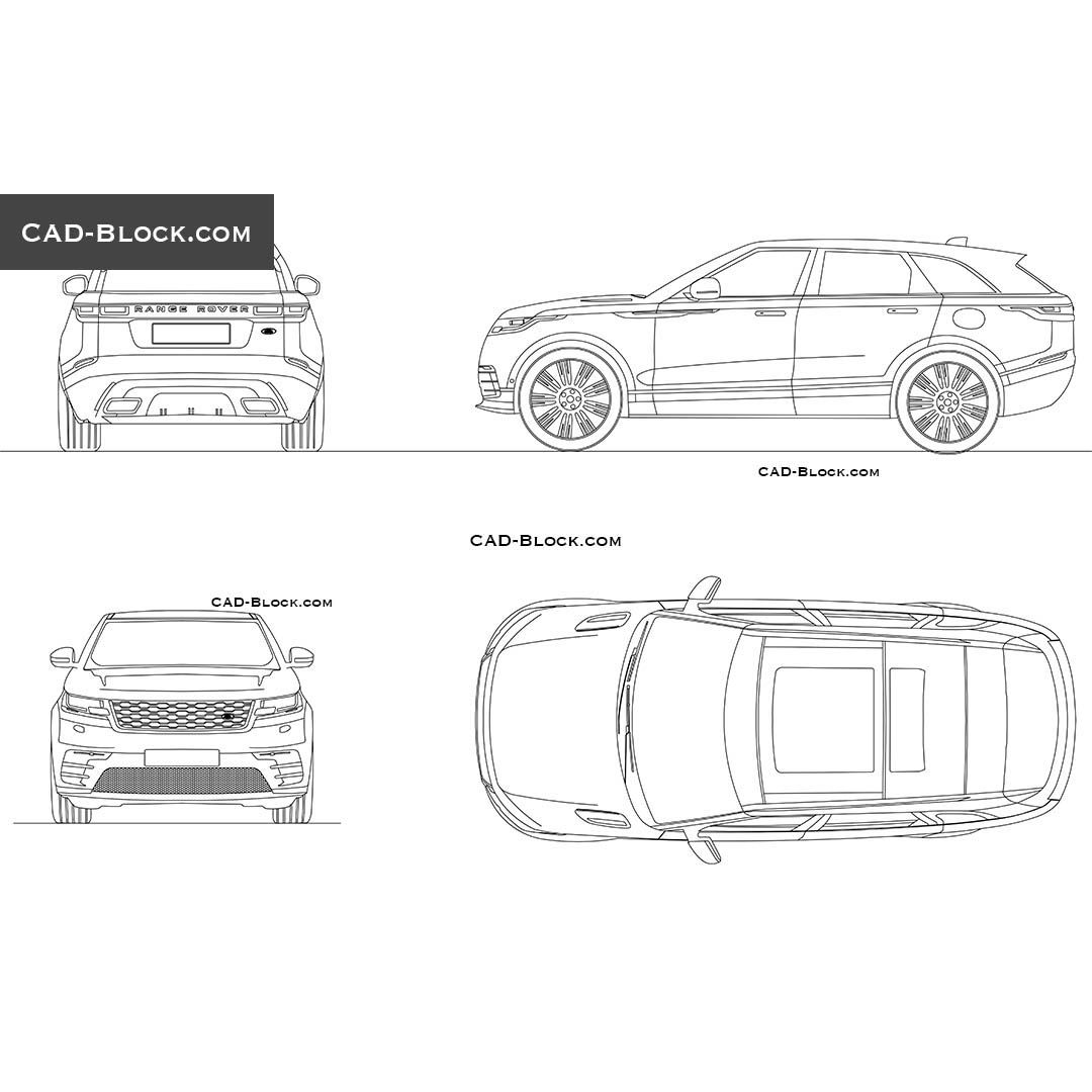 Range Rover Velar - Vector car drawings