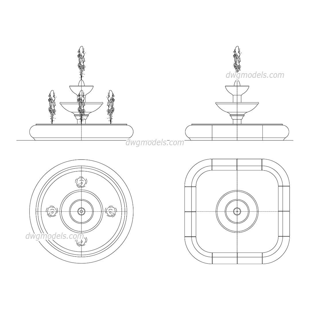 Fountain - DWG File (AutoCAD)