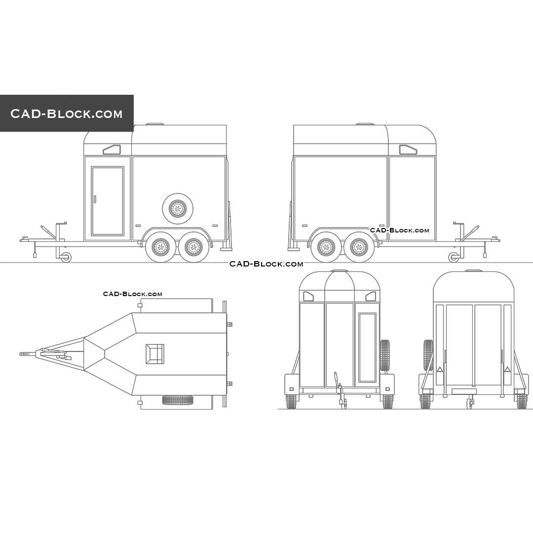 Horse Trailer - Vector drawings