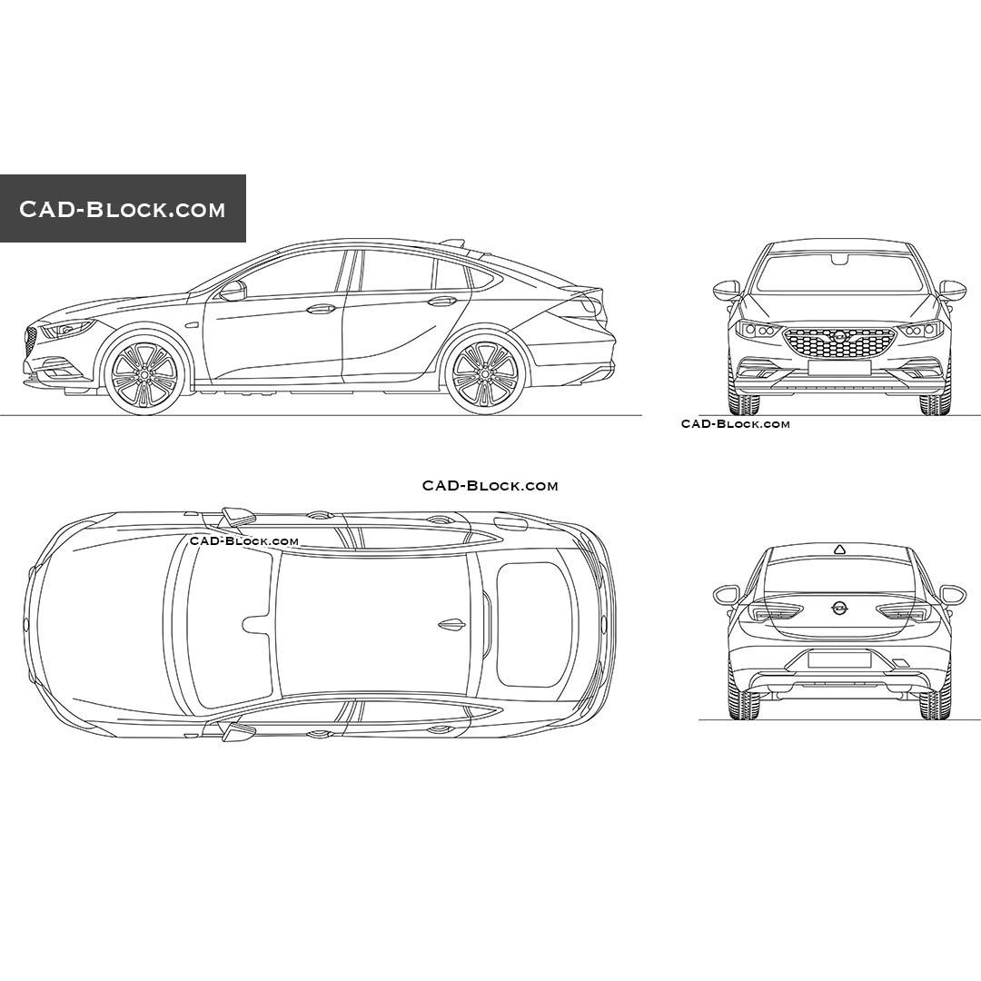 Opel Insignia - Vector car drawings