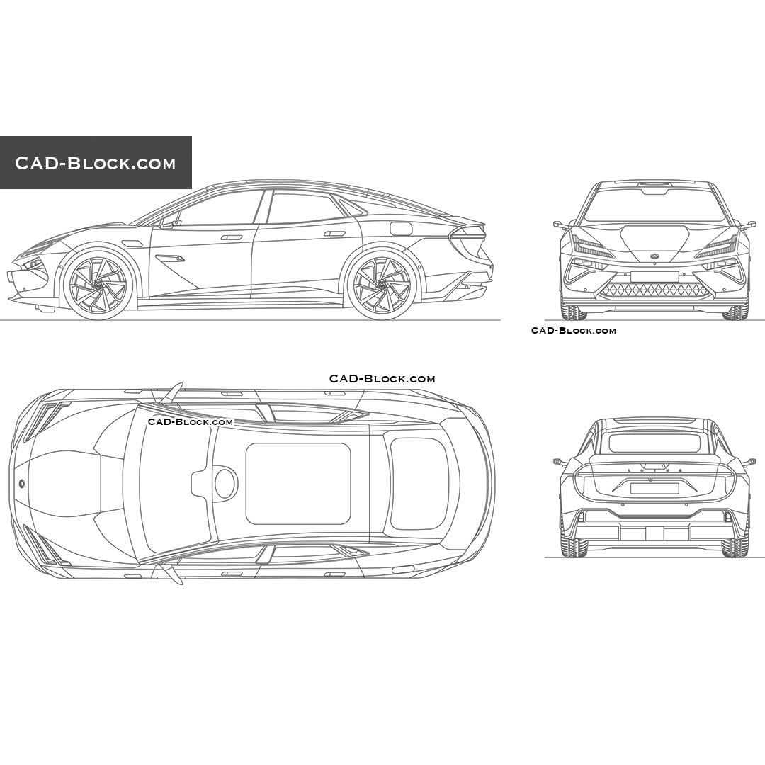 Lotus Emeya - Vector car drawings