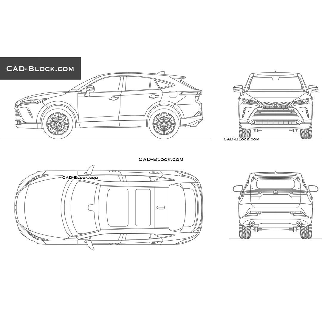 Toyota Venza - Vector car drawings