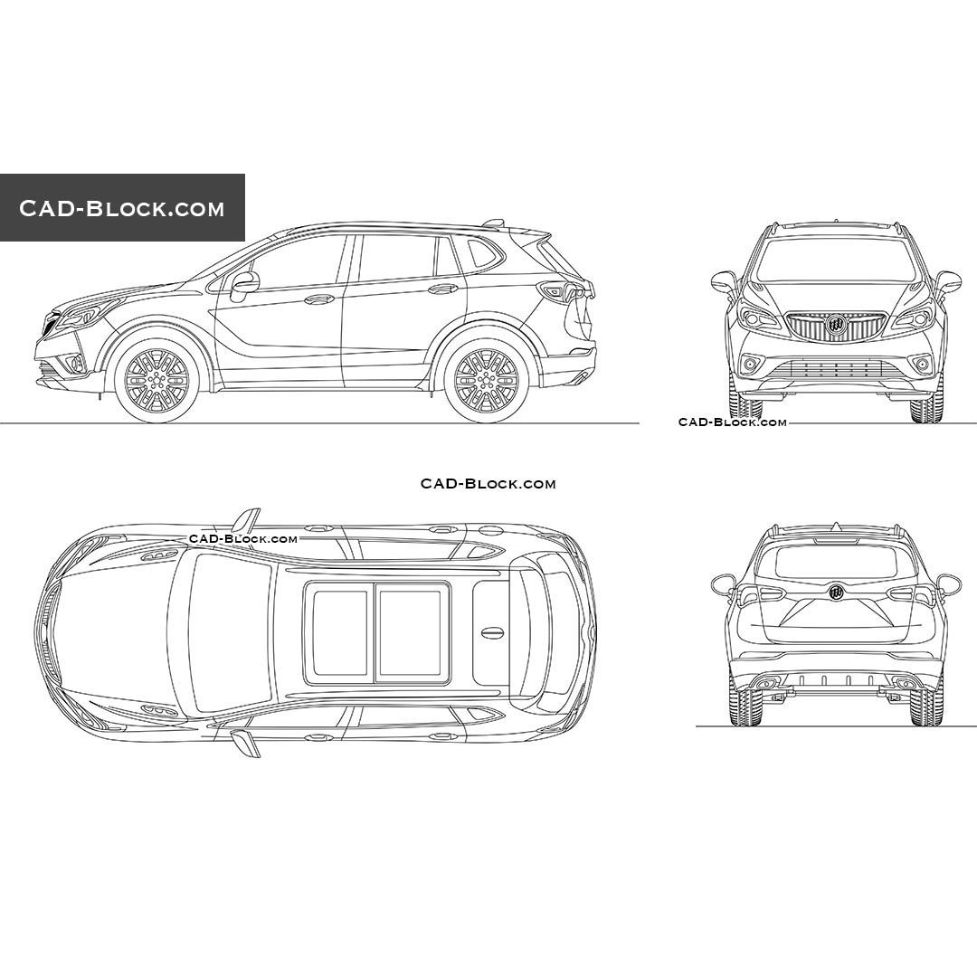 Buick Envision - Vector car drawings