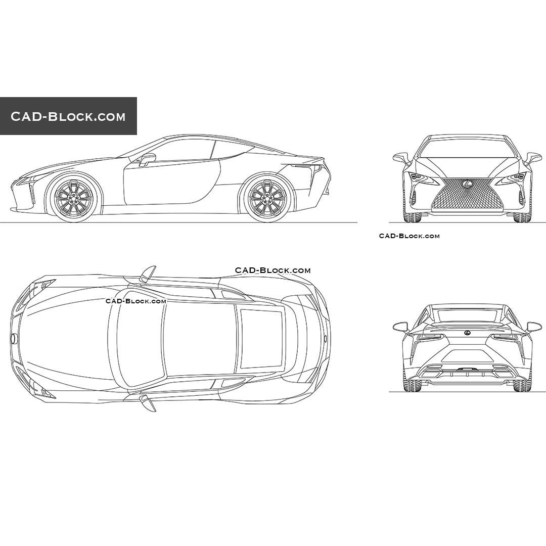 Lexus LC 500 - Vector car drawings