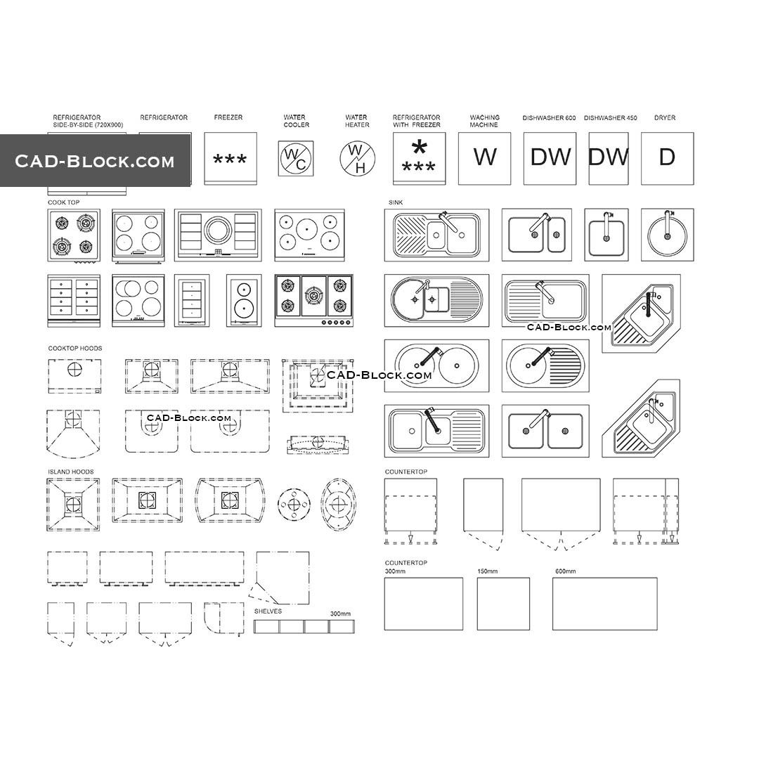 Kitchen Maker - CAD Blocks, AutoCAD, DWG