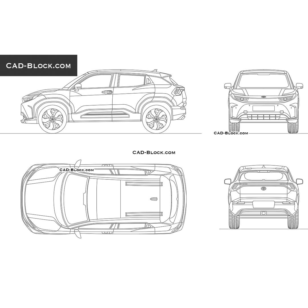 Toyota Urban Cruiser - Vector drawing