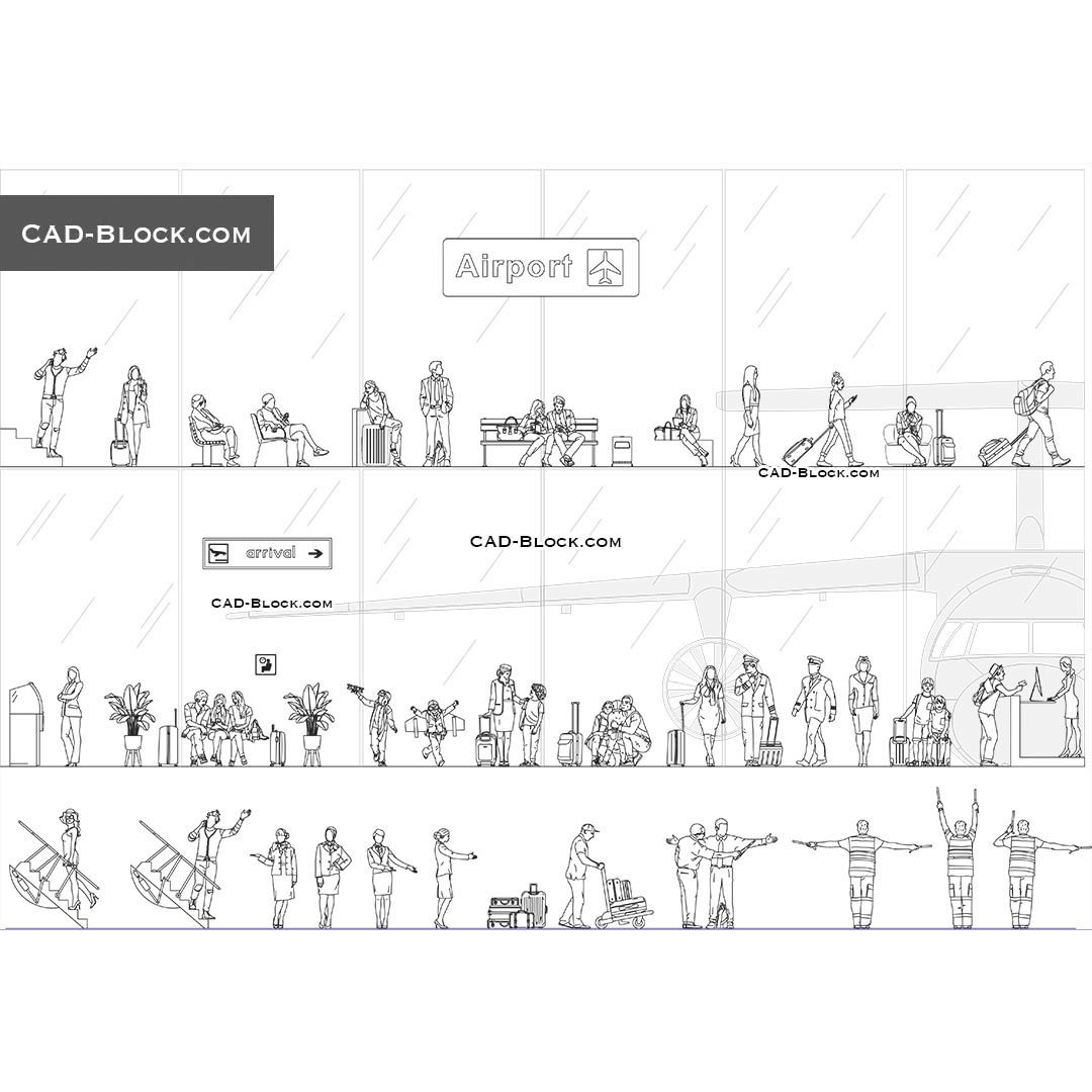 Airport Set - CAD Blocks, AutoCAD, DWG