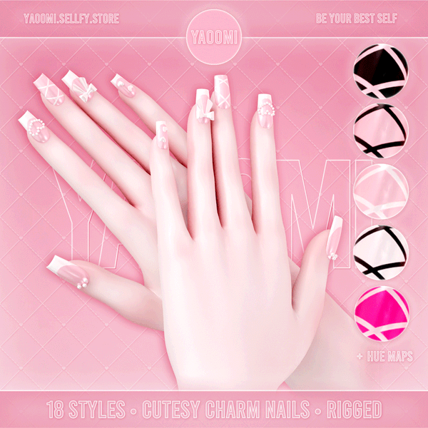 Cutesy Charm Nails for VRChat