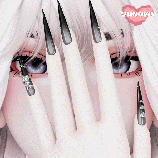 Pierced Nails with Charms for VRChat