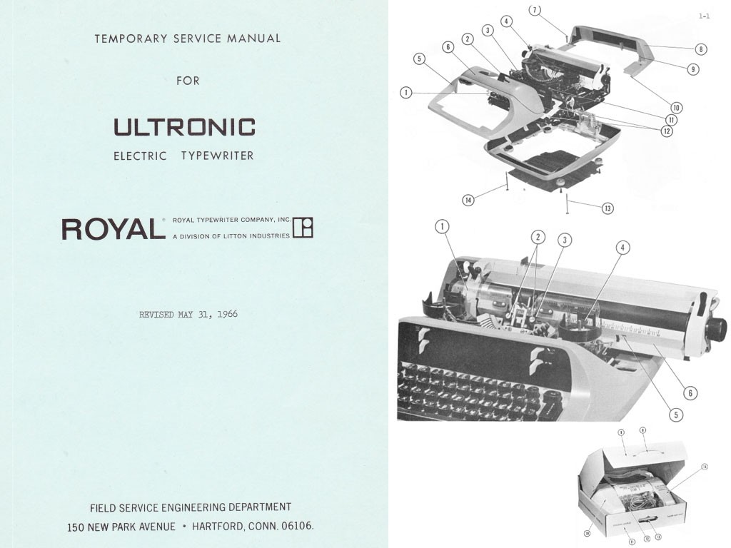 1966 to 1968 Royal Ultronic Electric Standard Desktop