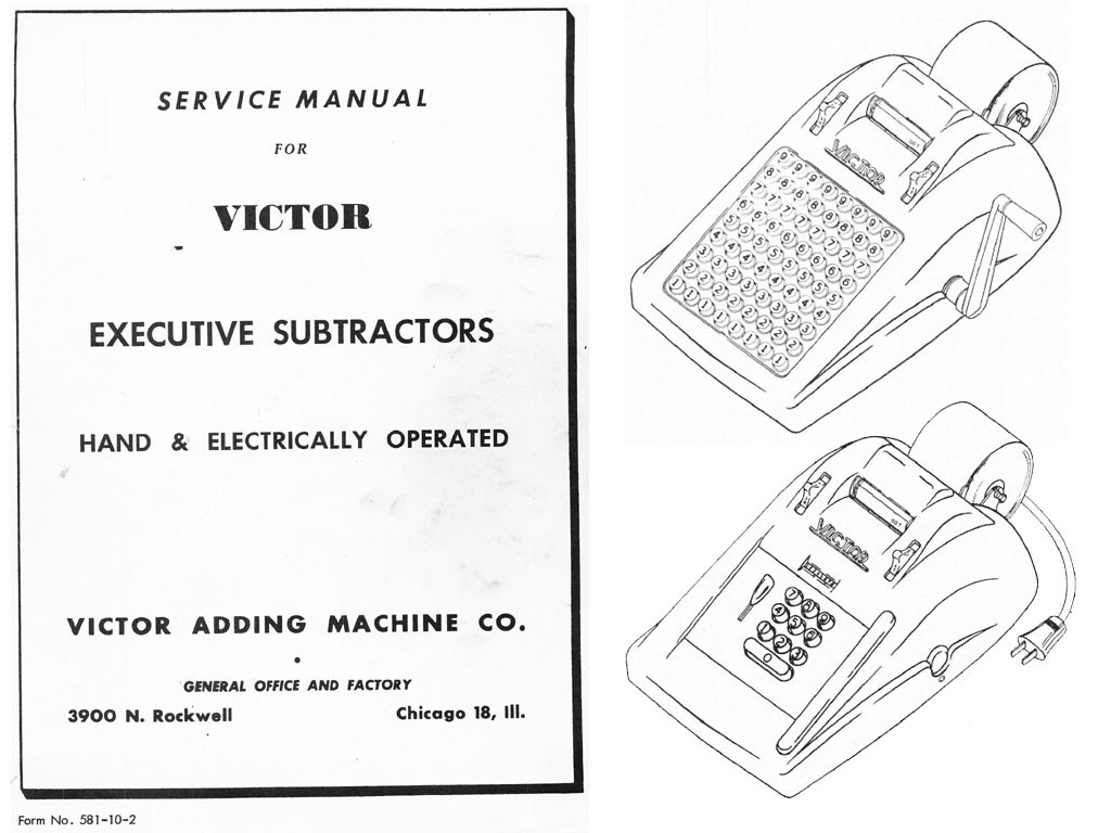 Service and Parts Manuals for Victor Executive 6 and 7