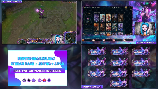 🎃 BEWITCHING LEBLANC - STREAM BUNDLE [+FREE TWITCH PAN