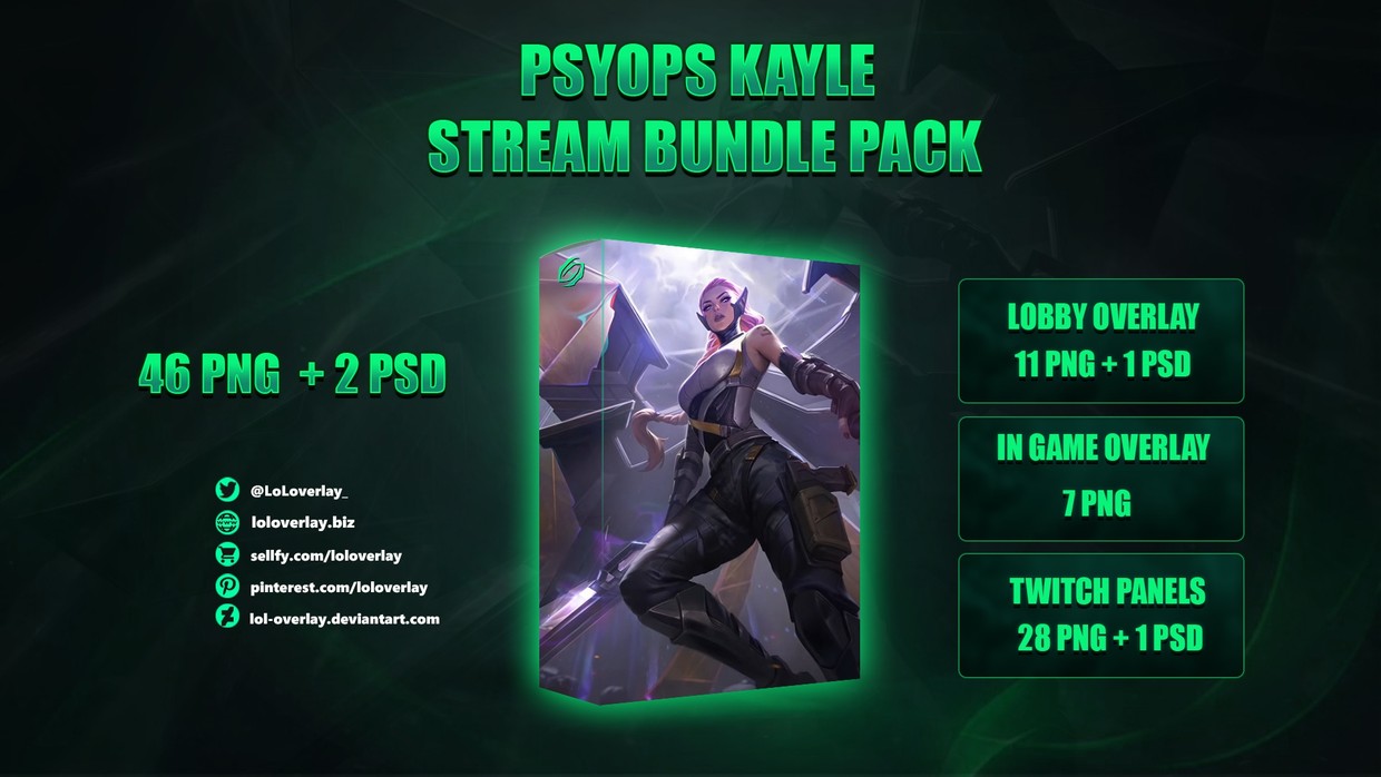 🔥PSYOPS KAYLE - STREAM BUNDLE [46 PNG + 2 PSD]