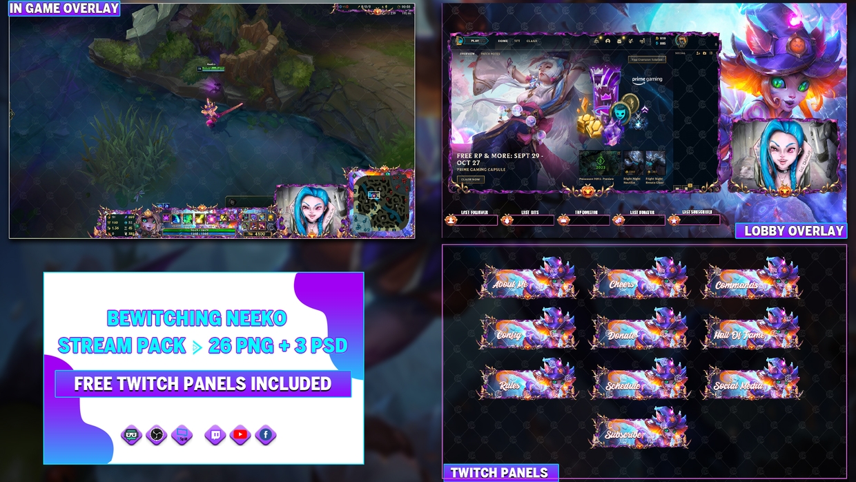 🎃 BEWITCHING NEEKO- STREAM BUNDLE [+FREE TWITCH PANELS]