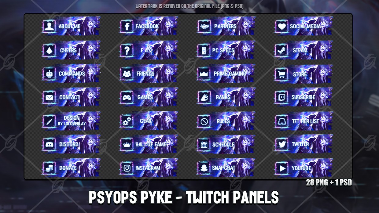 PSYOPS PYKE - TWITCH PANELS