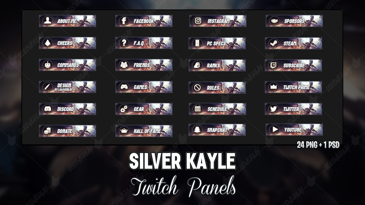 SILVER KAYLE - TWITCH PANELS
