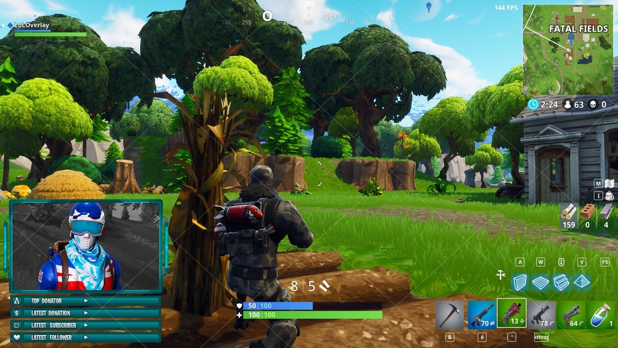 [BLUE] FORTNITE - CAM OVERLAY
