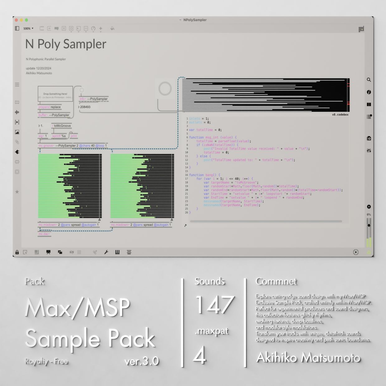 Max/MSP (Sample Pack) ver.3.0