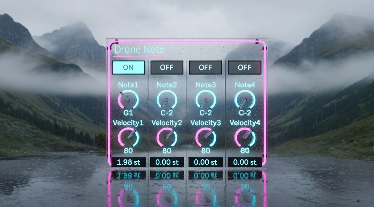 Ableton Drone Note Max for Live Device