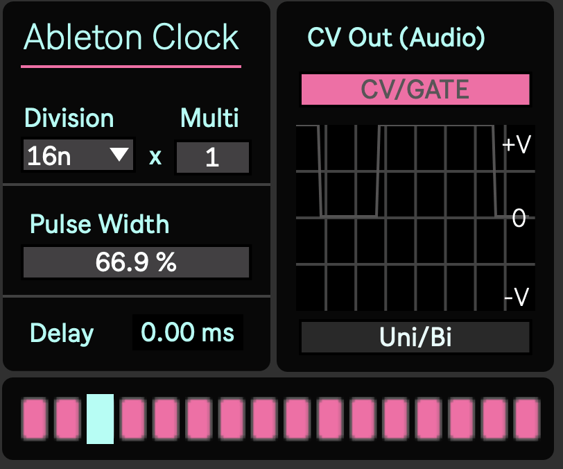 Ableton Clock Max for Live Device