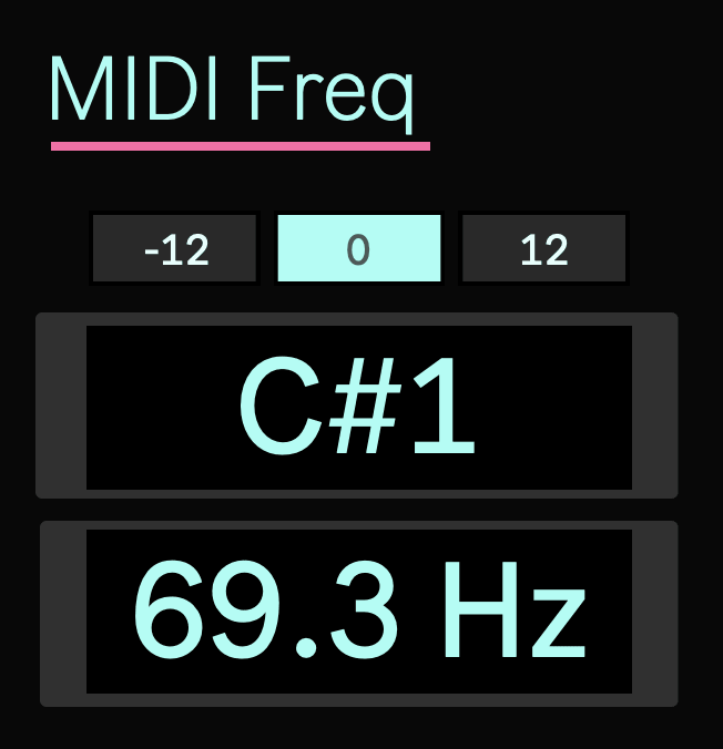 Ableton MIDIFreq Max for Live Device (.amxd file)