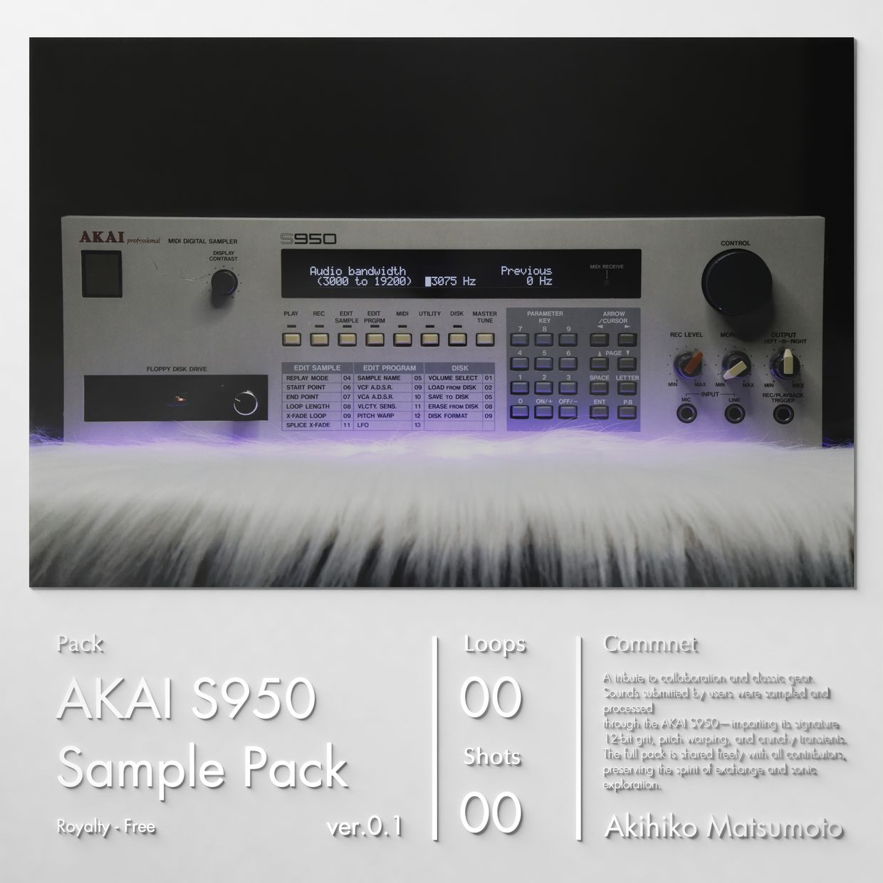 Free AKAI S950 (Sample Pack) ver.20250729