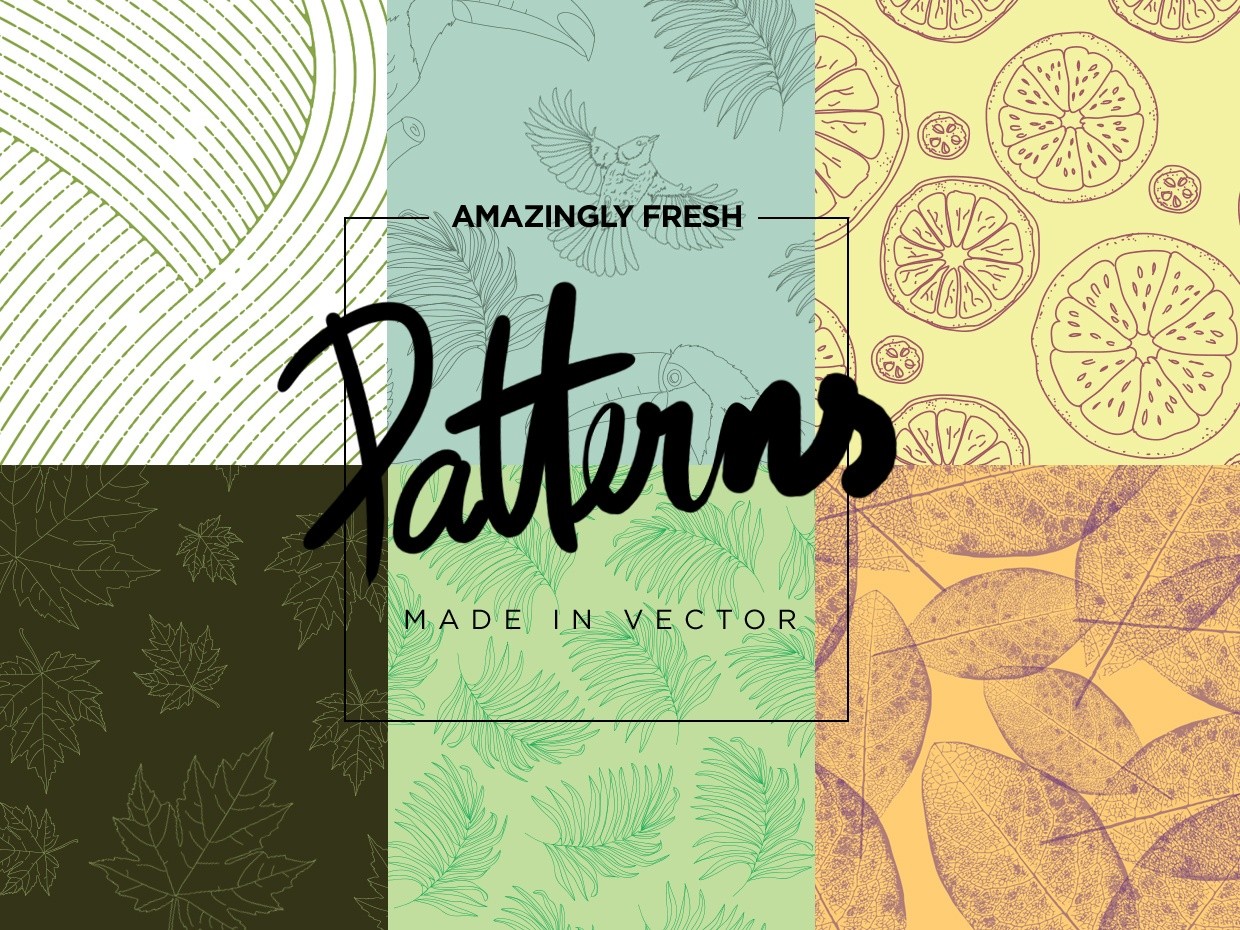 AMAZINGLY FRESH VECTOR PATTERNS!