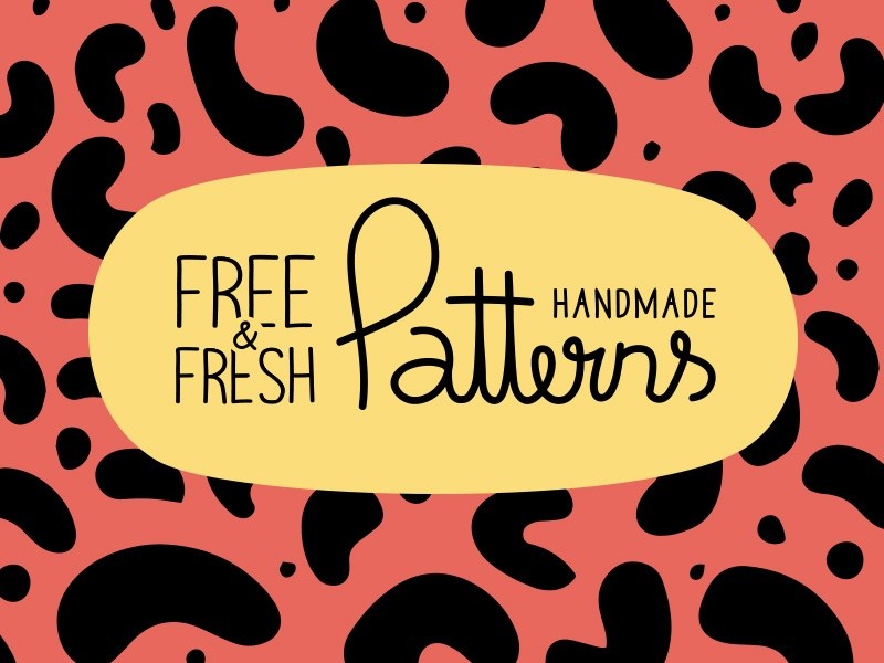 7 FREE FRESH HANDMADE PATTERNS IN VECTOR