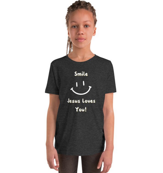 Smile Jesus Loves You - Christian Kids Shirt or T-Shirt (Boy or Girl ...