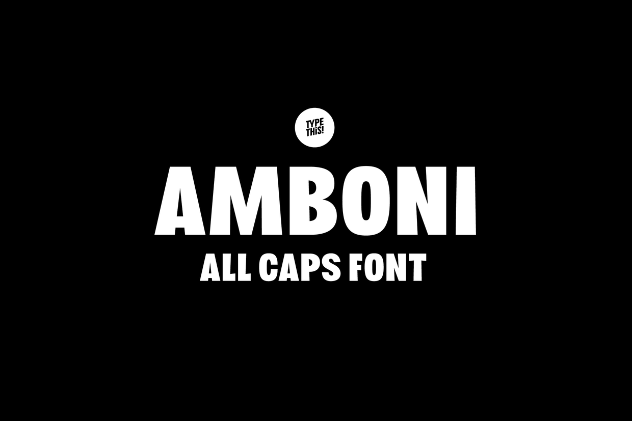 Amboni Debut | 1 Font Style