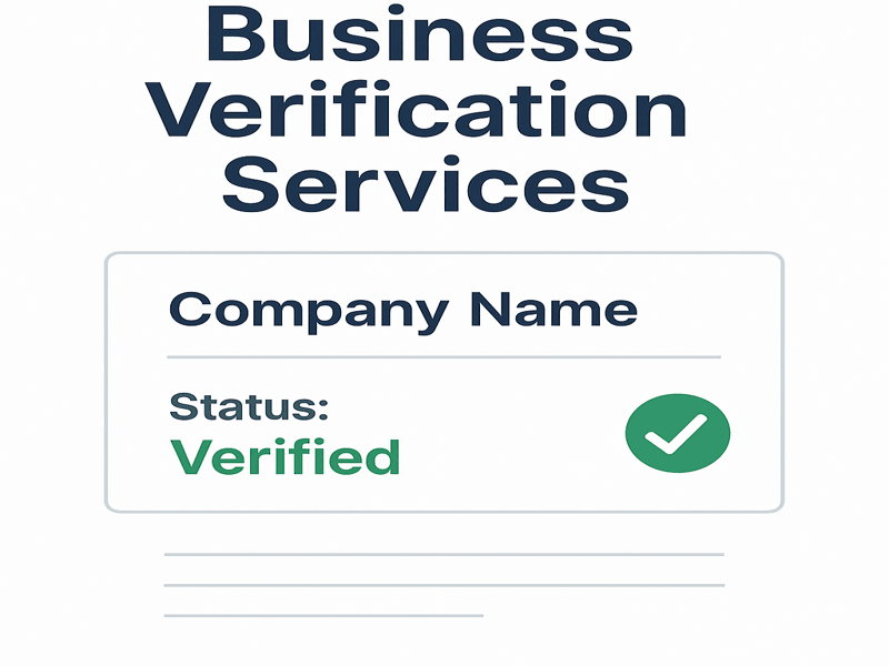 "Trusted Business Verification Services to Confirm Company Legitimacy ...