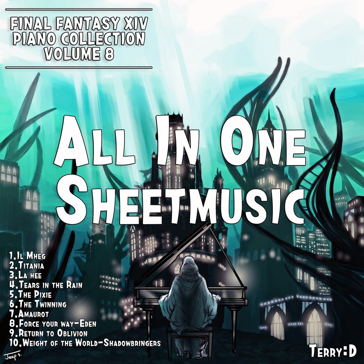 Final Fantasy XIV Piano Collection, Vol. 8 All in one Sheetmusic+MIDI