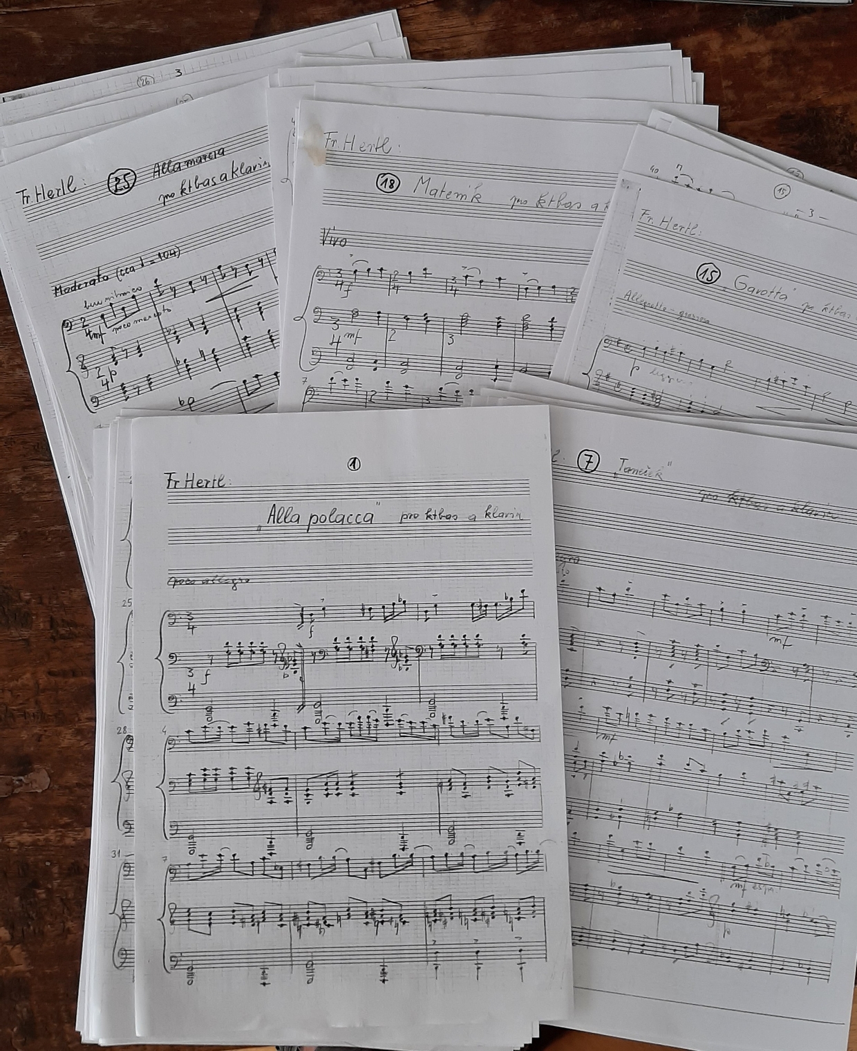 HERTL | 30 Miniatures - COMPLETE EDITION | BASS & PIANO