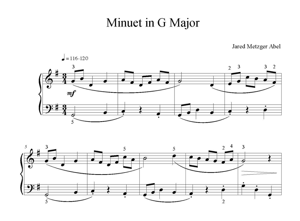 Minuet in G Major