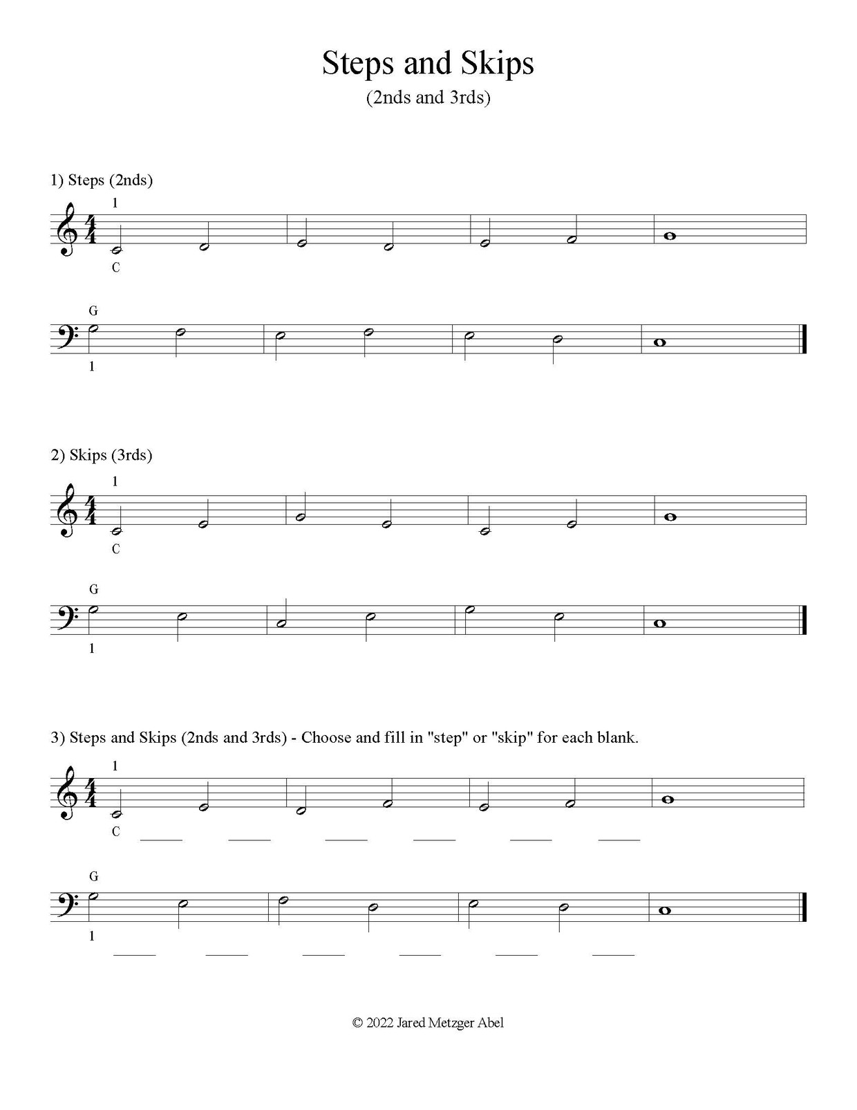 Theory #2 - Steps and Skips