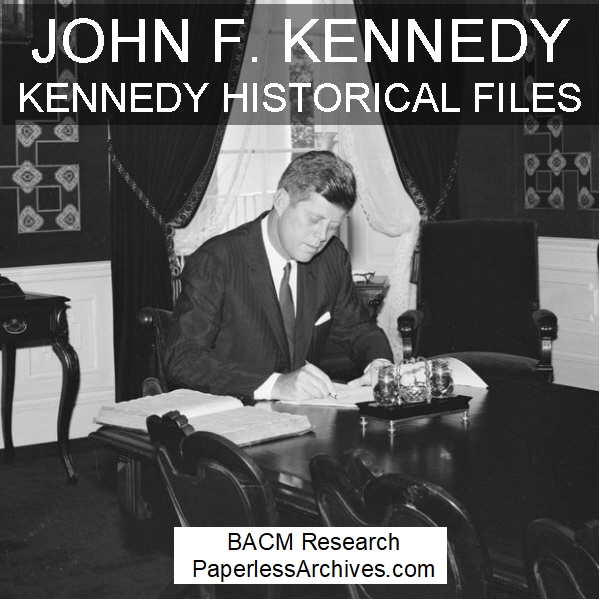 John F Kennedy - Jacqueline Kennedy Historical Files White House Files ...