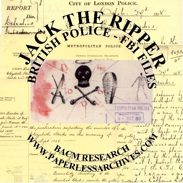 Jack the Ripper - Whitechapel Murders London Police - Scotland Yard ...
