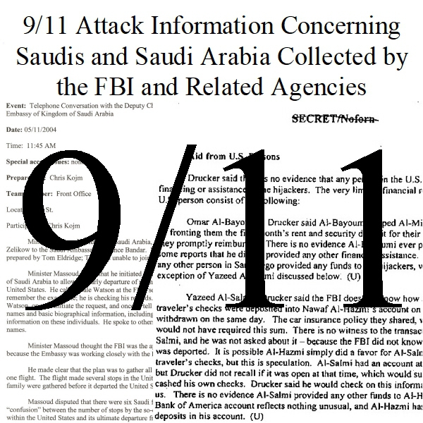 9/11 Attack Information Concerning Saudis and Saudi Arabia Collected by ...